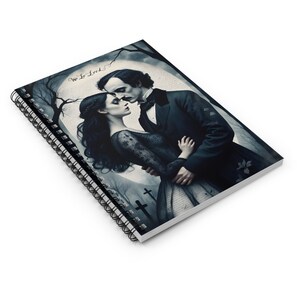 Spiral Notebook Lined Journal Gothic Annabel Lee Edgar Allan Poe Dark ...