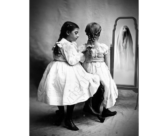 Ghost Girl Horror Portrait Vintage Printable Photo Victorian - Etsy