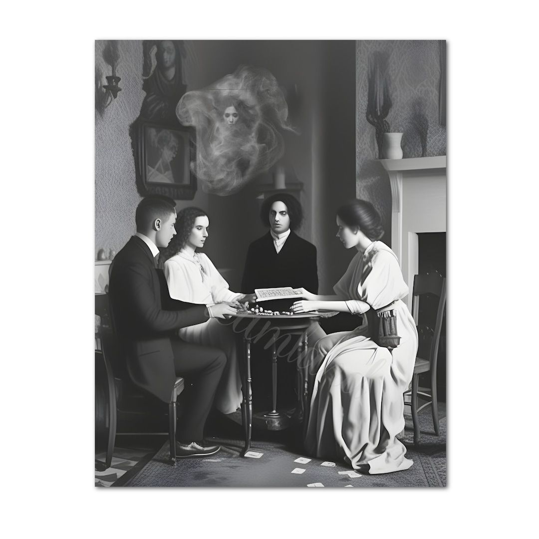 Victorian Horror Photo Ghost Seance Paranormal Vintage Printable Photo ...