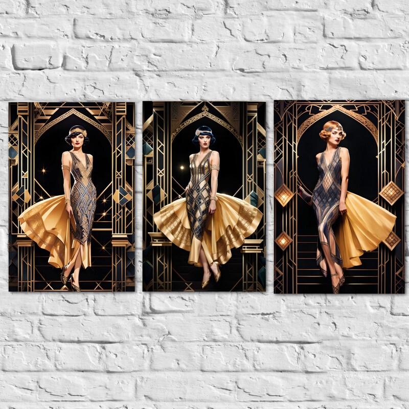 Art Deco Wall Art - Etsy