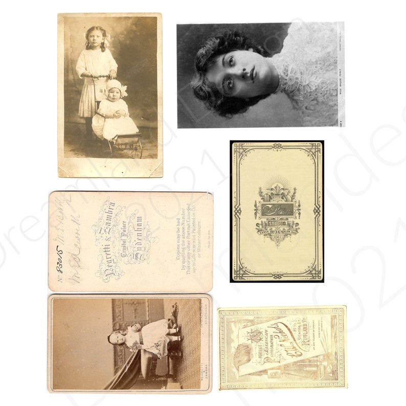 Printable Cabinet Cards Photos Vintage Victorian Printable - Etsy