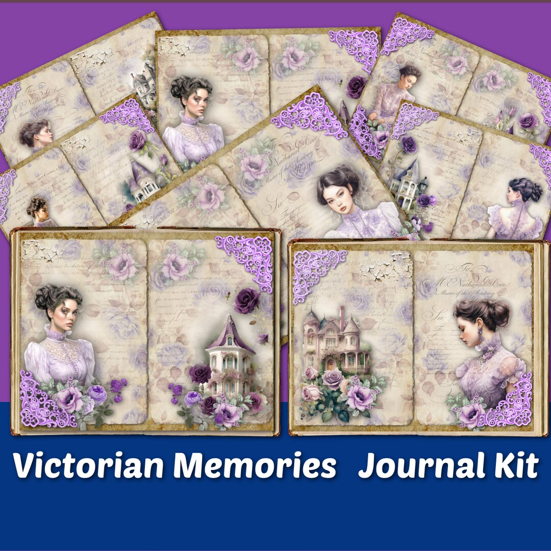 Victorian Journal Printable Pages Shabby Vintage Memories of Home Lace ...