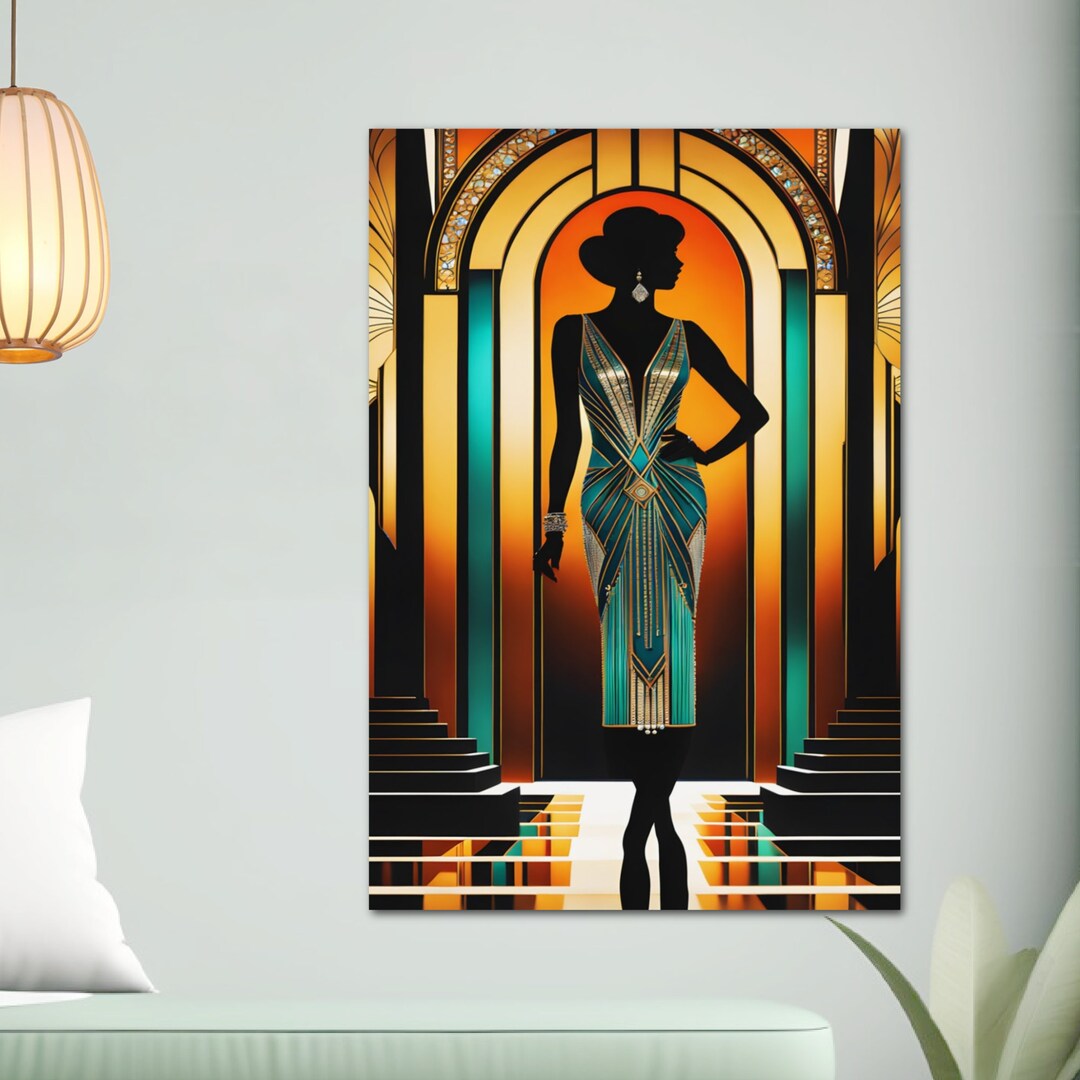 Art Deco Print Flapper Poster Art Deco Gatsby Girl Art Poster Pop Art ...