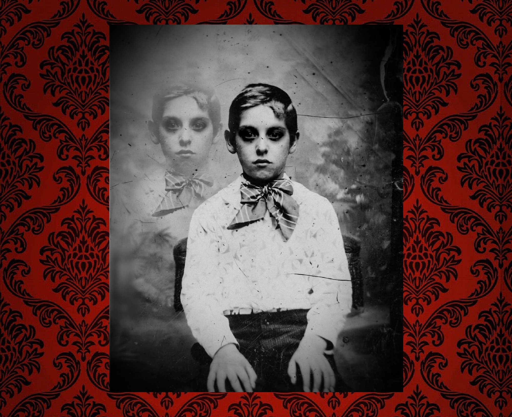 Ghost Vintage Photo Haunted Printable Victorian Vintage Altered Wall ...