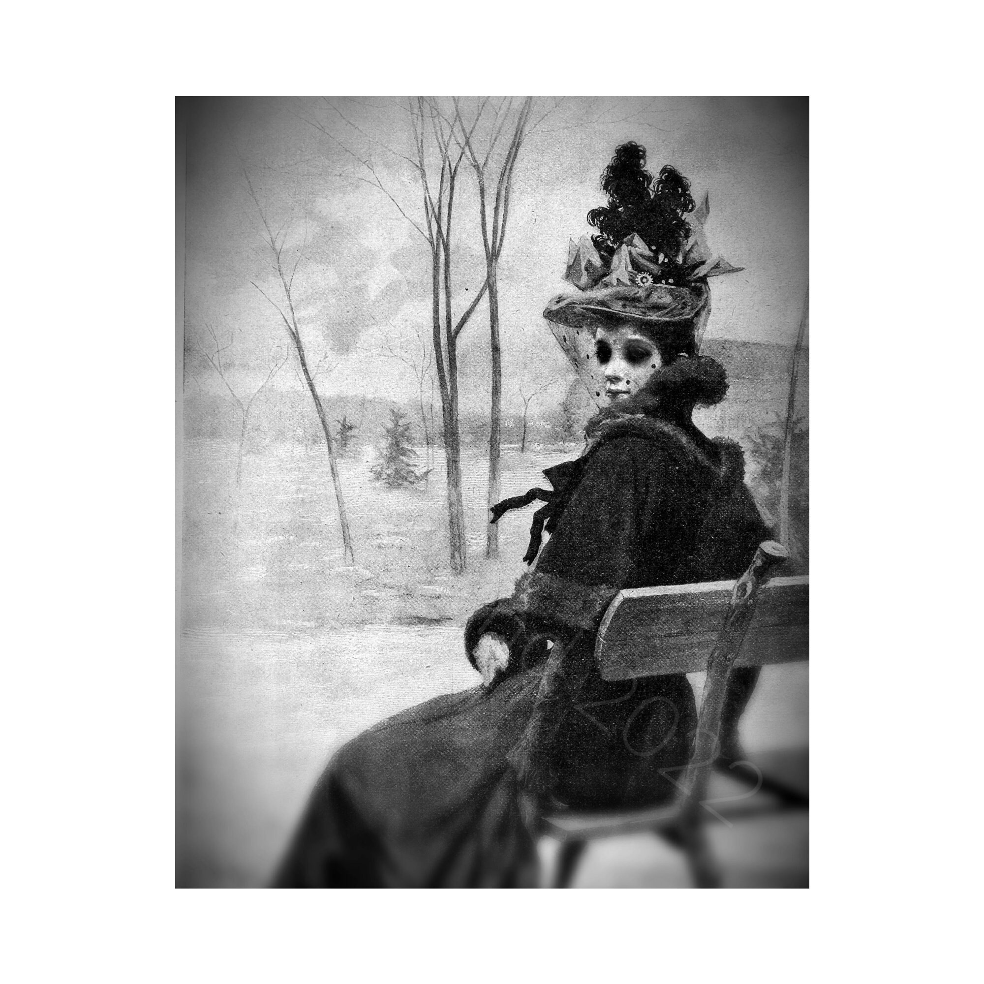 Portrait Victorian Creepy Photo Printable Horror Wall Art - Etsy