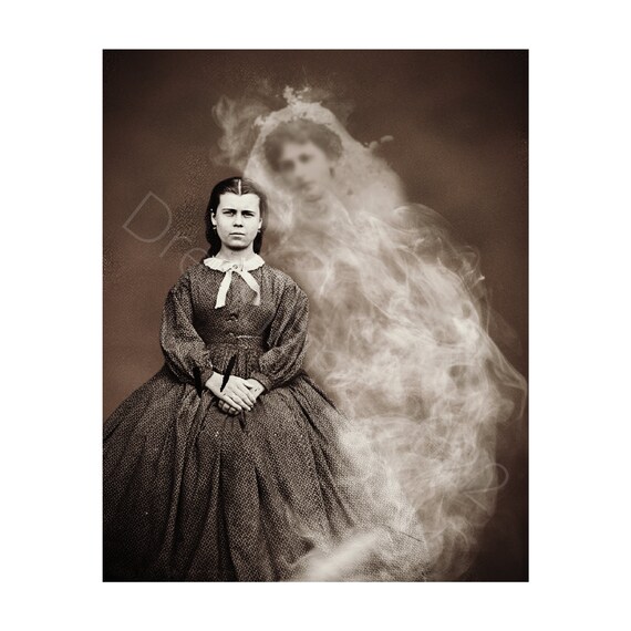 Ghost Portrait Creepy Photo Horror Vintage Printable Victorian - Etsy