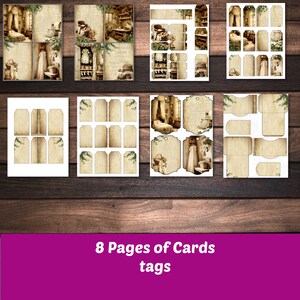 Romantic Cottage Junk Journal Printable Kit Cottagecore Victorian Lined ...