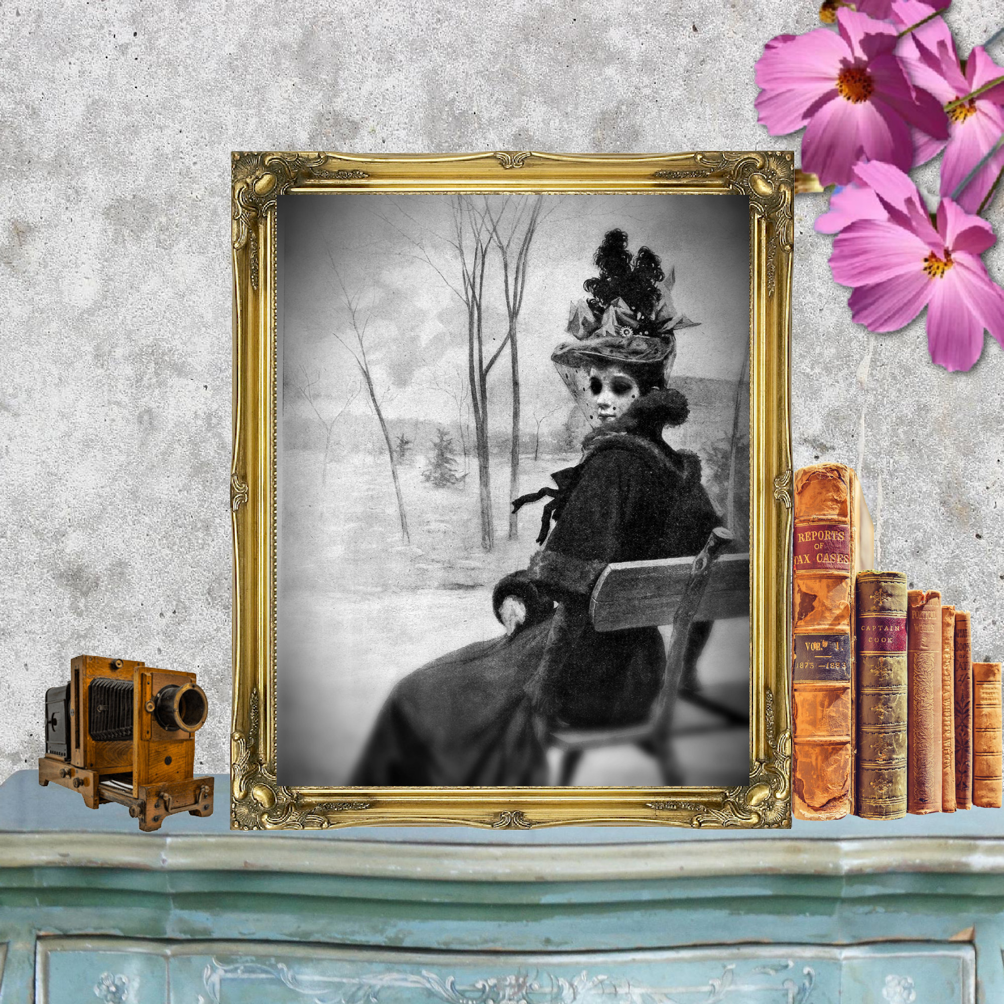 Portrait Victorian Creepy Photo Printable Horror Wall Art - Etsy