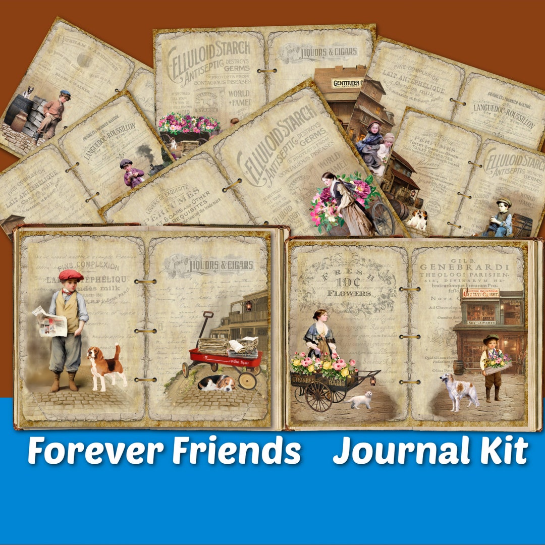Printable Friends Forever Journal Kit Pages Children Boys - Etsy