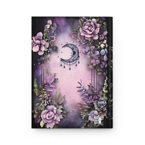 Purple Witchyjournal Personalized Custom Moon Hardcover Gothic Notebook ...