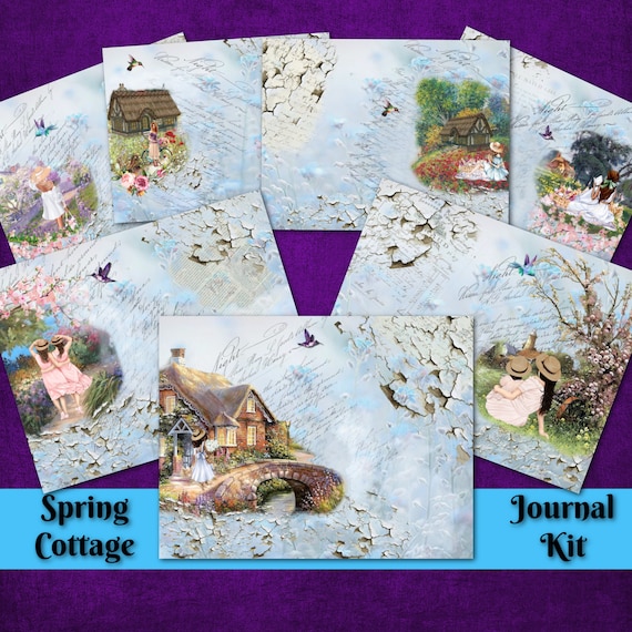 Spring Cottage Journal Printable Pages Vintage Garden Cottage - Etsy