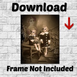Creepy Children Portrait Horror Printable Old Ghost Photo Victorian ...