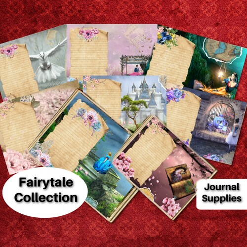 Mirror Mirror Junk Journal Digital Kit Printable Princess - Etsy