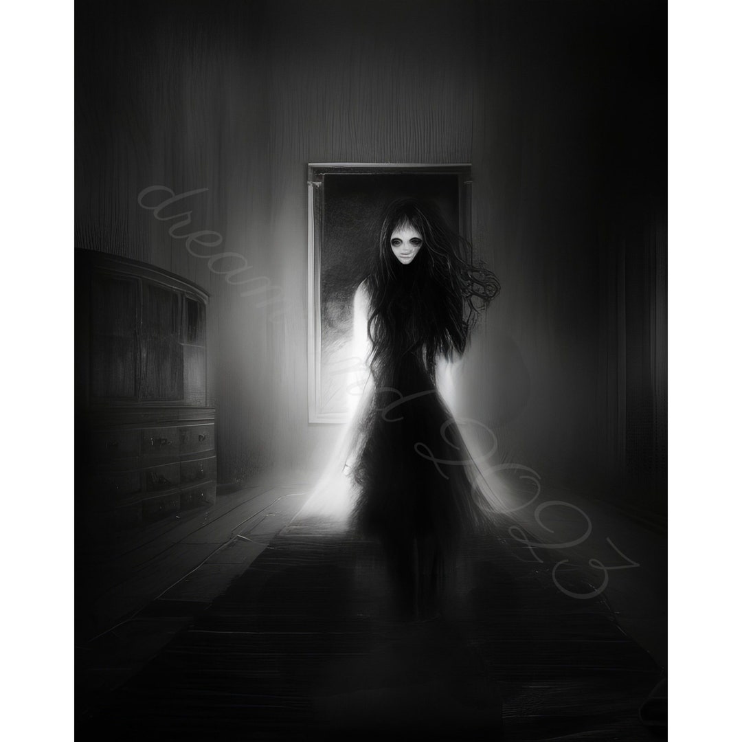 Creepy Ghost Banshee Photo Vintage Woman Demon Scary Printable - Etsy