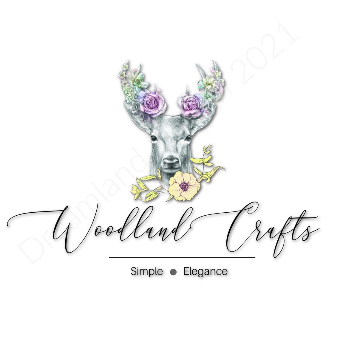 Rustic Business Logo Design Custom Etsy Premade Deer - Etsy