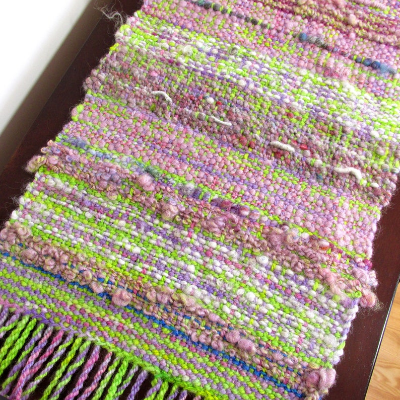 Handwoven Country Home Style Table Runner Farmhouse Chic Striped Woven ...