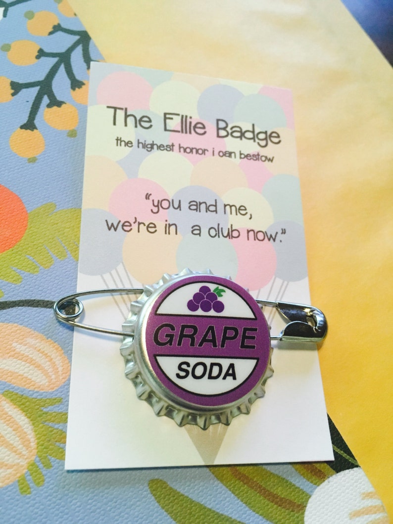 Option 2: 10 Ellie Badge Bundle - 10 Pack of Grape Soda Pins Inspired ...