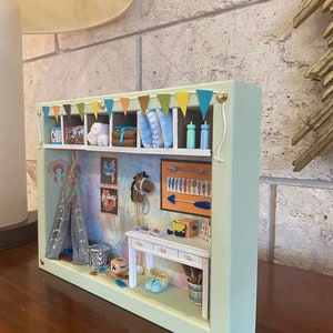 Baby Boy.miniature Scene.shadow Box.unique 3D Art. Size 9x12” Inch ...