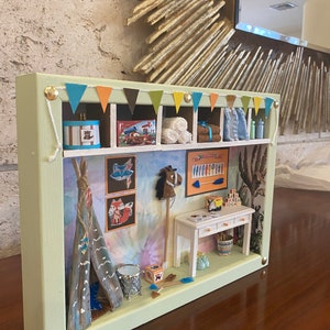 Baby Boy.miniature Scene.shadow Box.unique 3D Art. Size 9x12” Inch ...