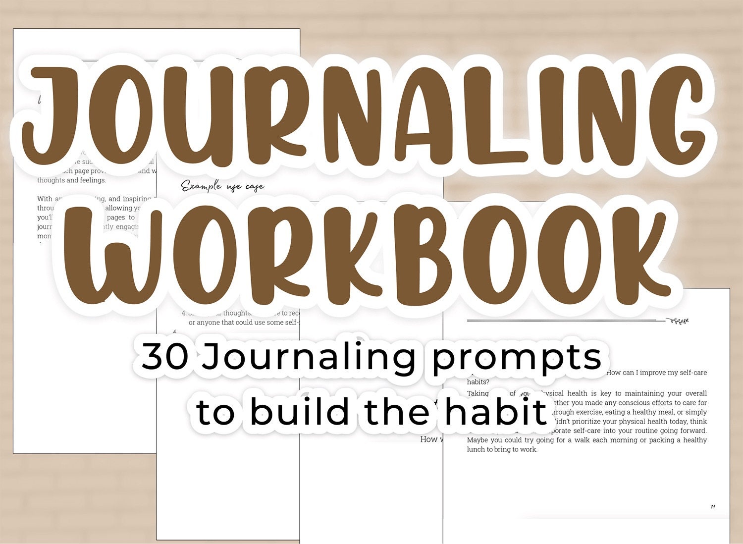 Self-care Journaling Prompts Printable Writing Workbook for Self ...