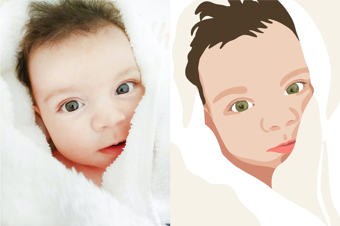 Custom Made Portrait Print - Etsy