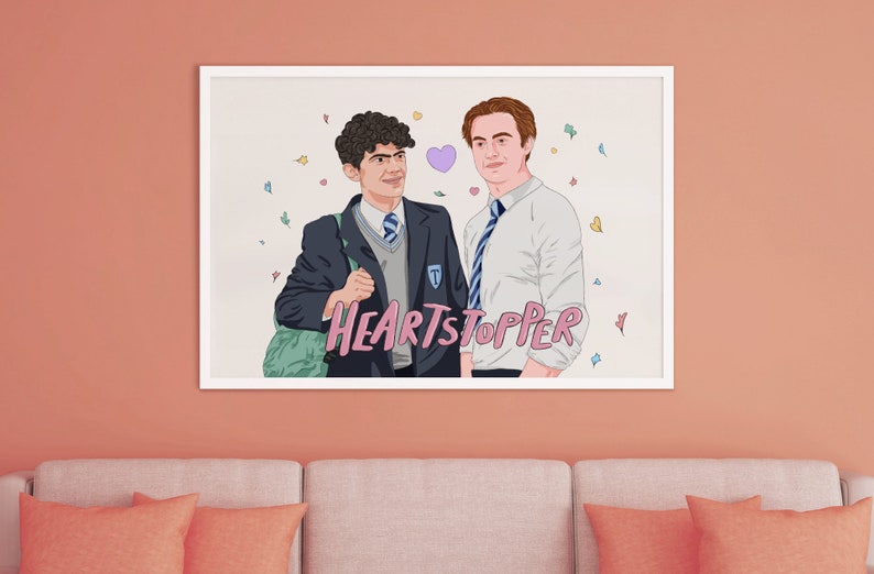 Heartstopper Nick and Charlie Print - Etsy