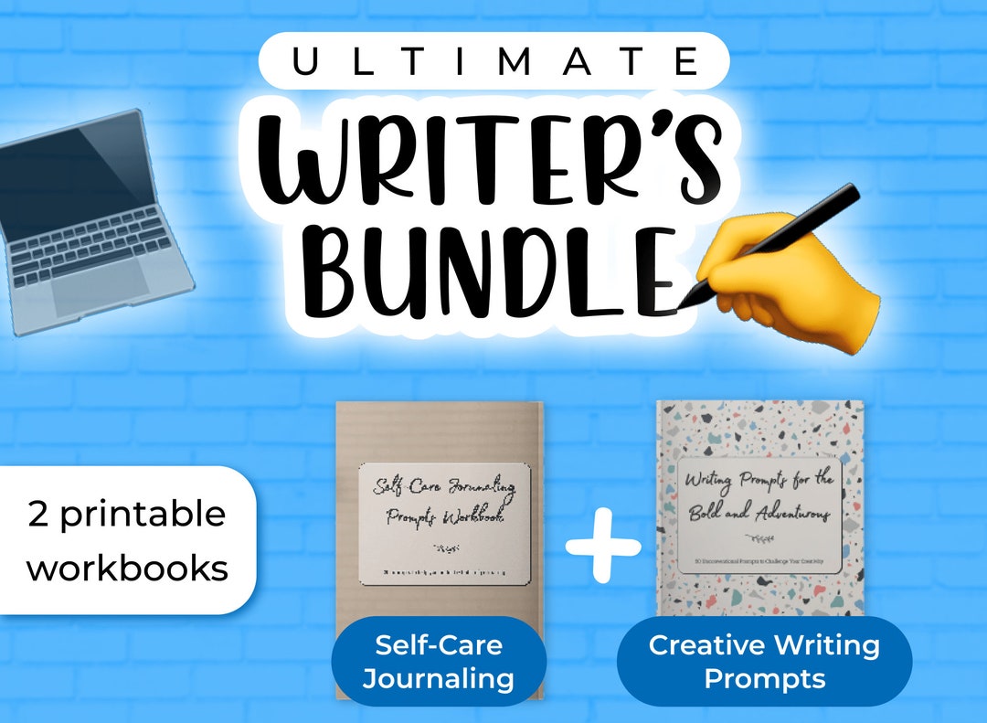 Ultimate Writer Bundle - Creative Writing Prompts Workbook + Self-care ...
