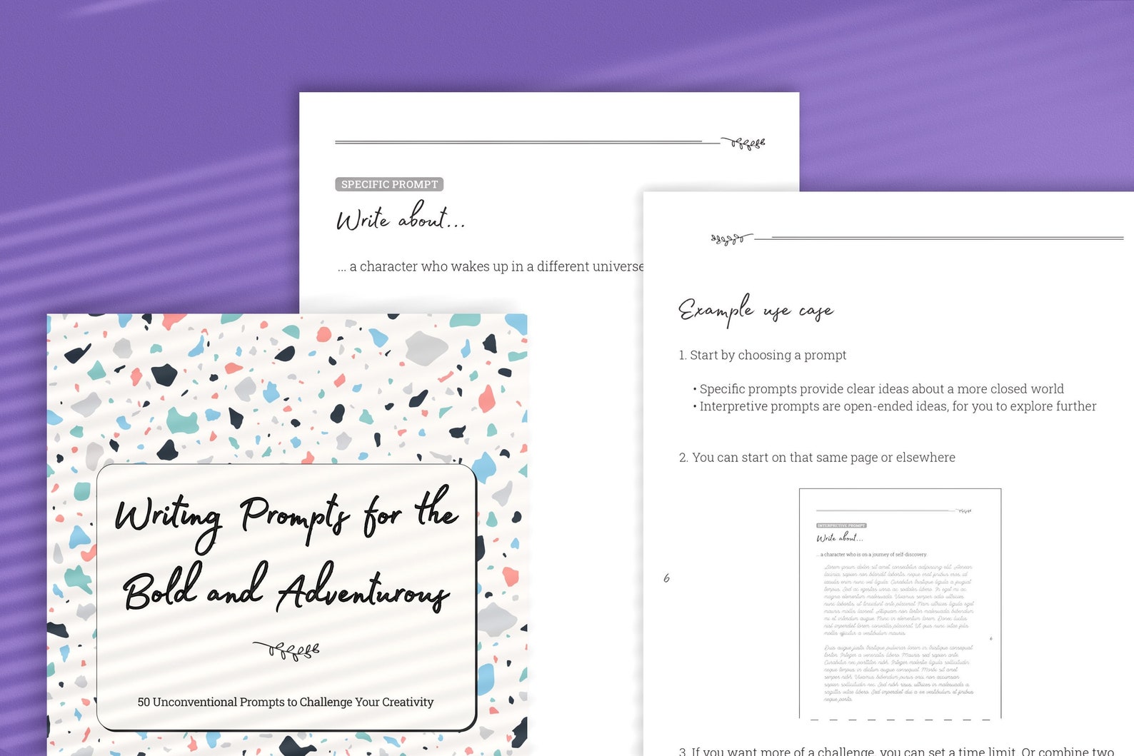 Writing Prompts for the Bold and Adventurous - Printable Creative ...