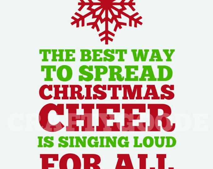 Spread Christmas Cheer Printable Sign | 11x14 - Etsy