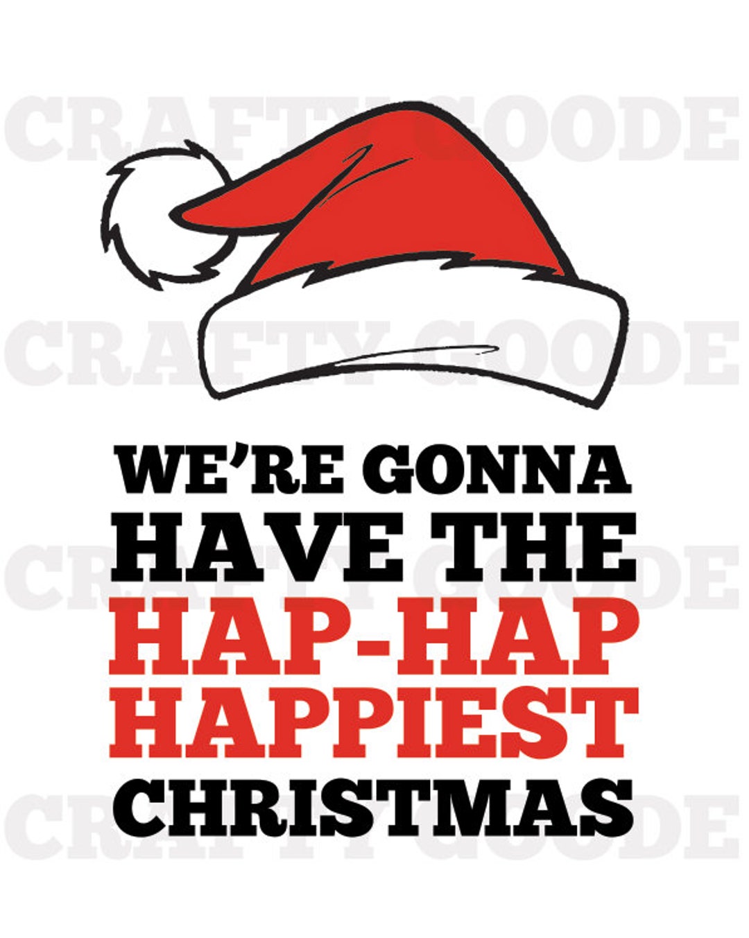 Hap Hap Happiest - Christmas Vacation Sign | 16x20 - Etsy