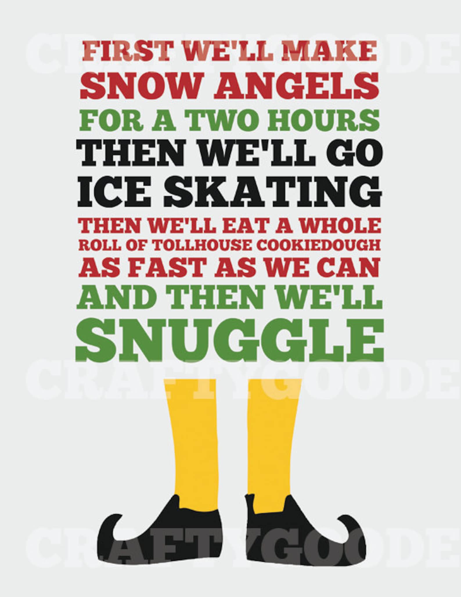 Set of 5 Elf Printable Signs - Etsy