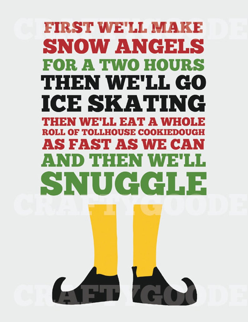 Set of 5 Elf Printable Signs - Etsy