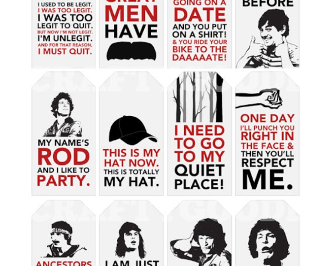 Hot Rod Quote Gift Tags | Printable | Typography - Etsy