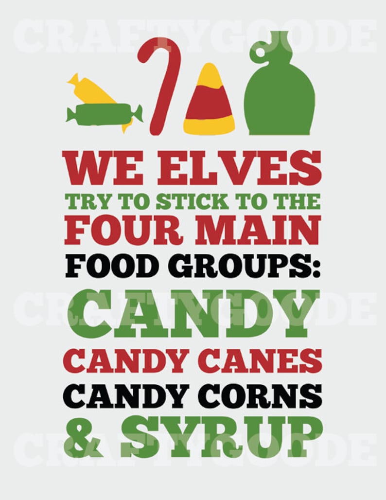 Set of 5 Elf Printable Signs - Etsy