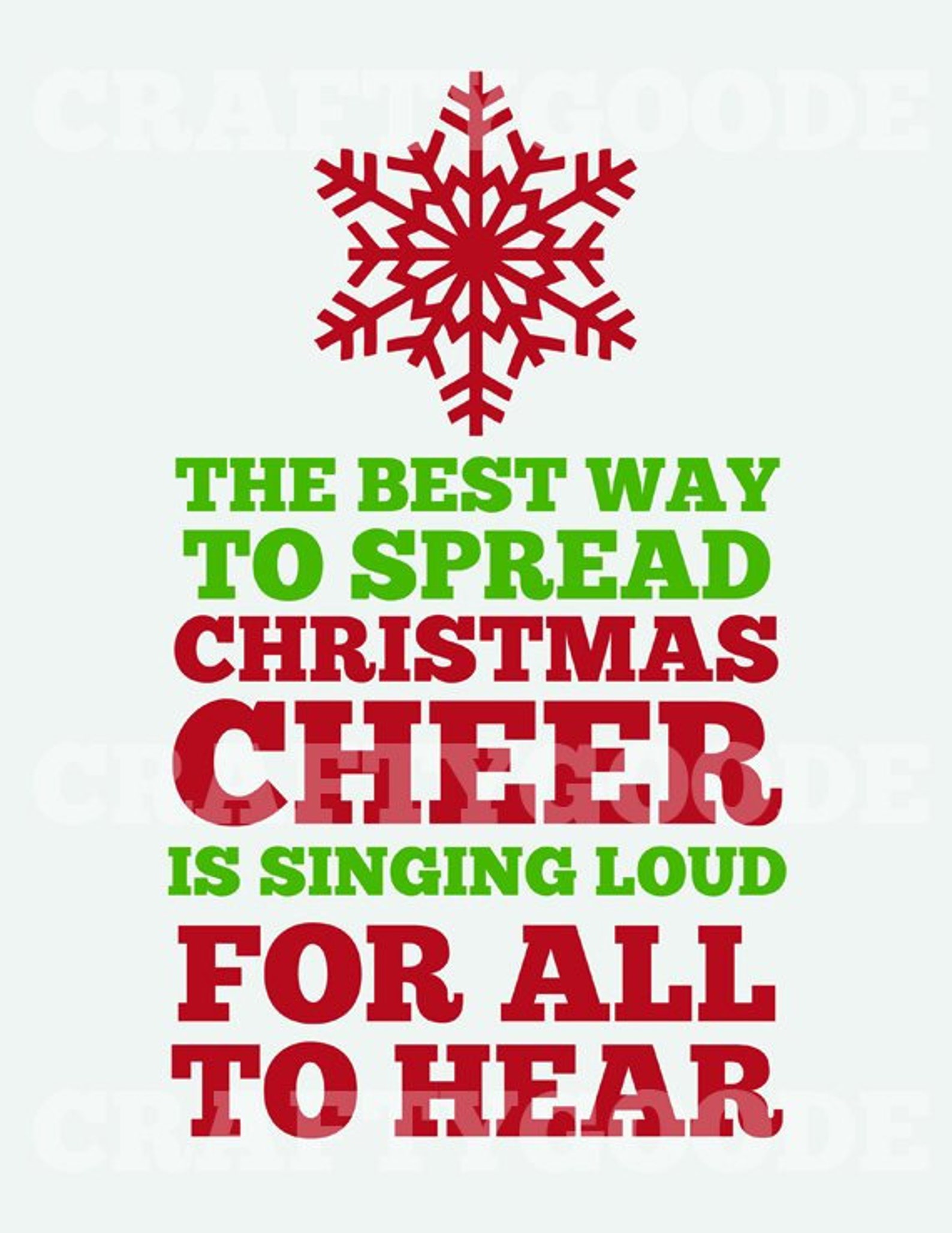 Spread Christmas Cheer Printable Sign | 11x14 - Etsy