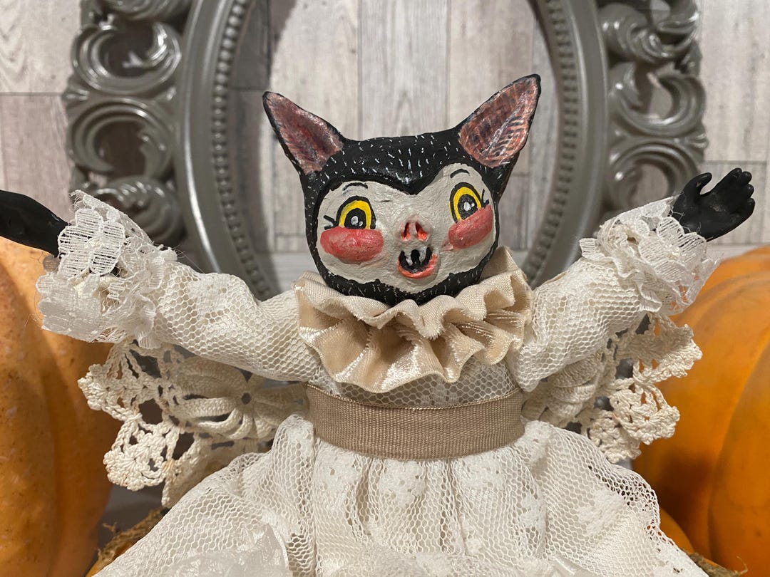 Bella Nocturne - the Bat-headed Belle Halloween Whimsical Art Doll ...