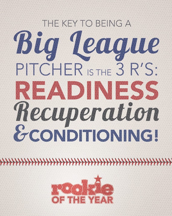 Rookie of the Year Quote Print | Etsy