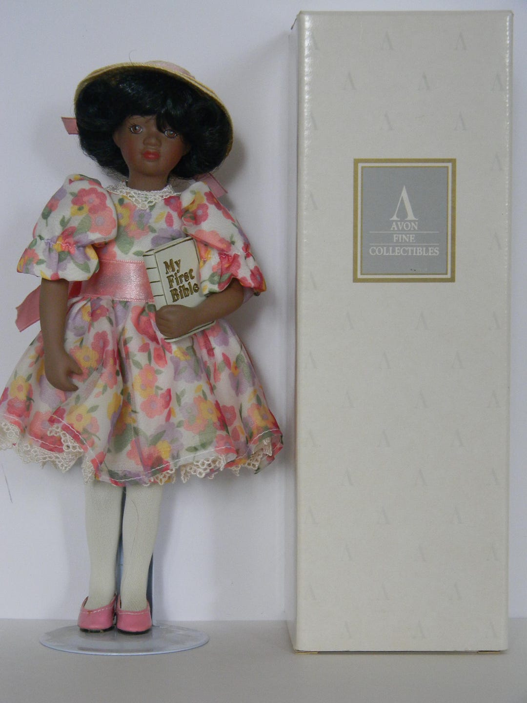 Vintage African American Porcelain Doll, My First Bible Sunday Best ...