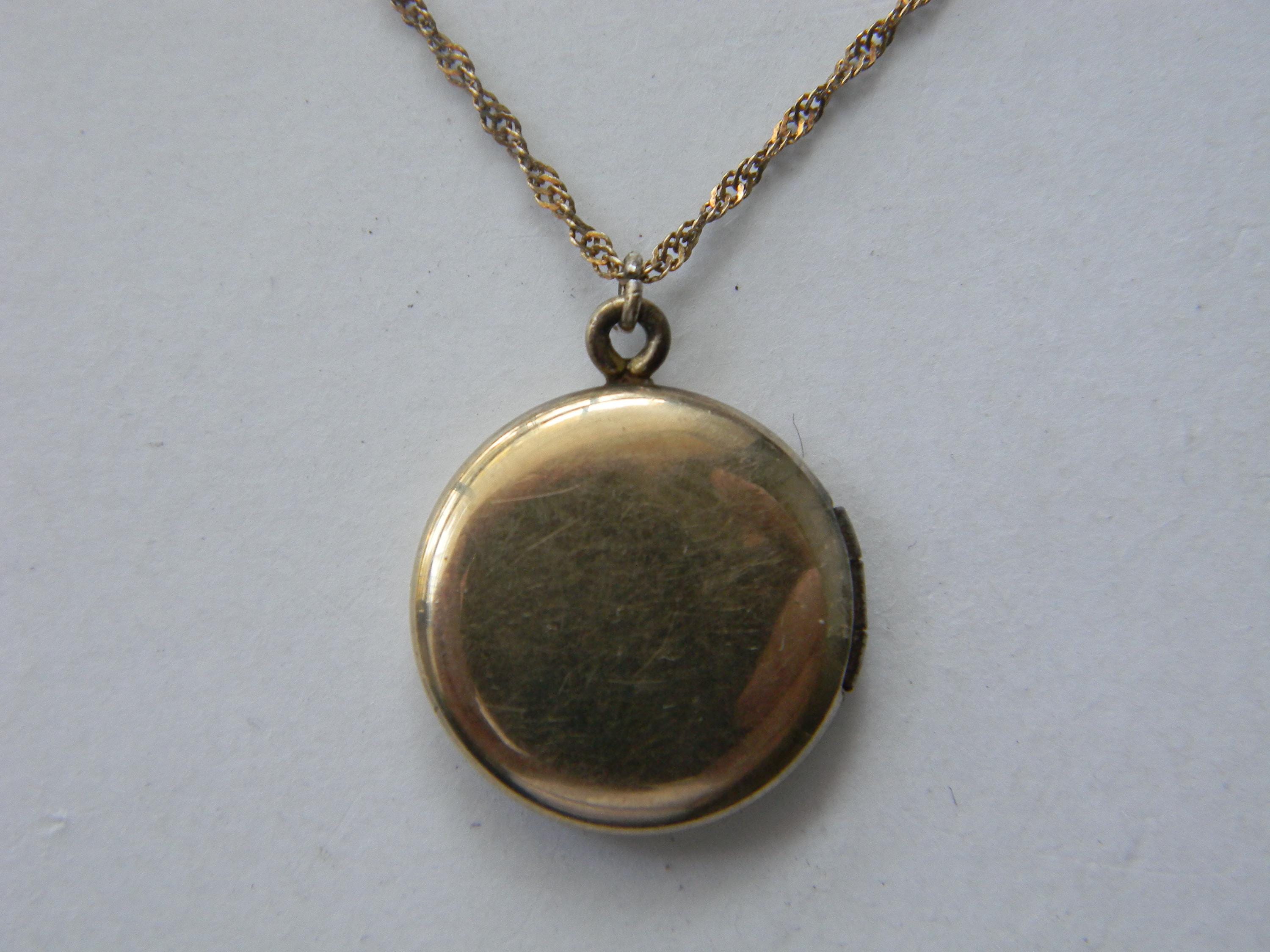 1920s Art Nouveau Gold on Sterling Double Heart Photo Locket - Etsy