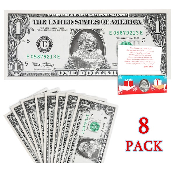 Santa Claus Stickers for Dollar Bills - Etsy