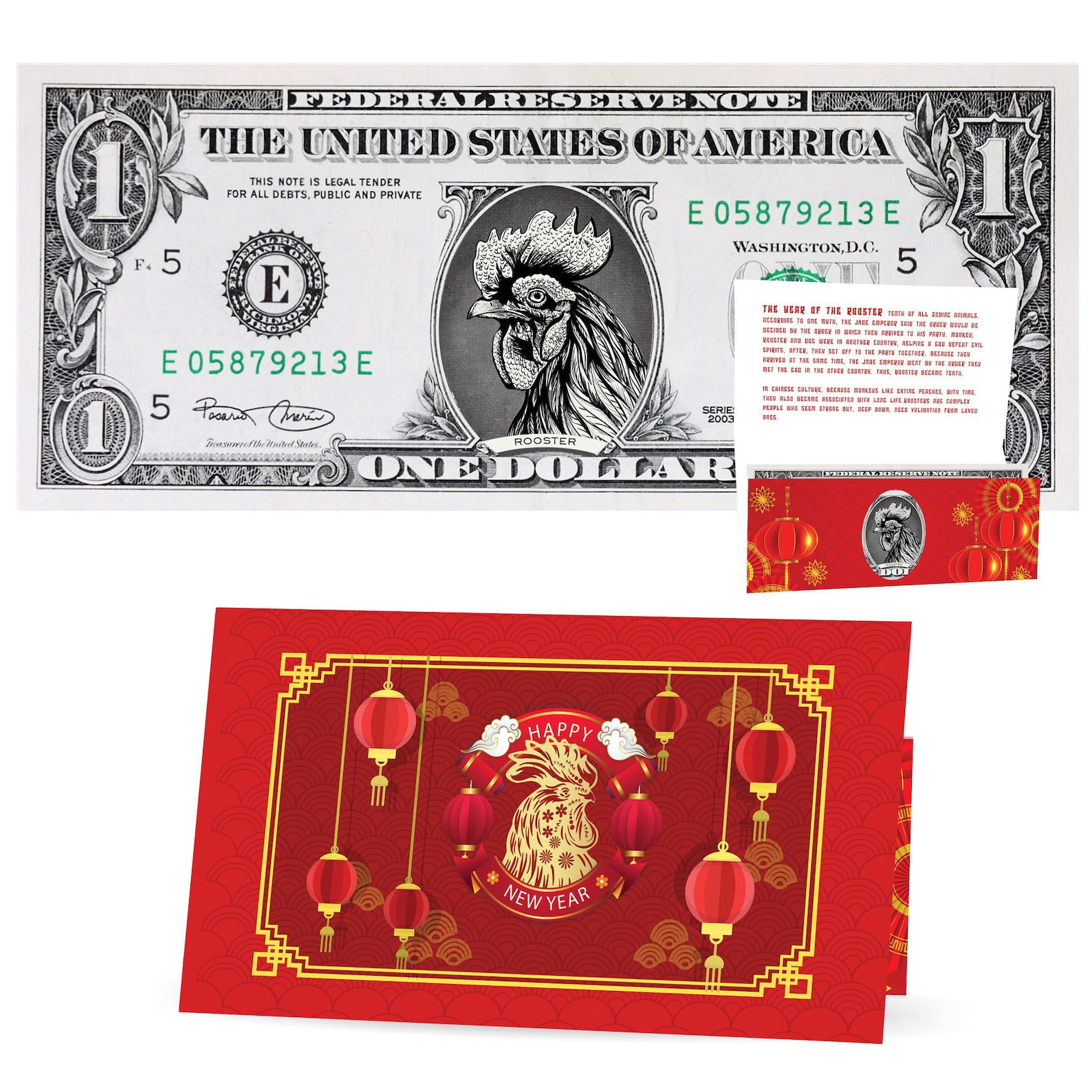 Official Chinese New Year Lucky Dollar: Real 1.0 USD. Bankable | Etsy