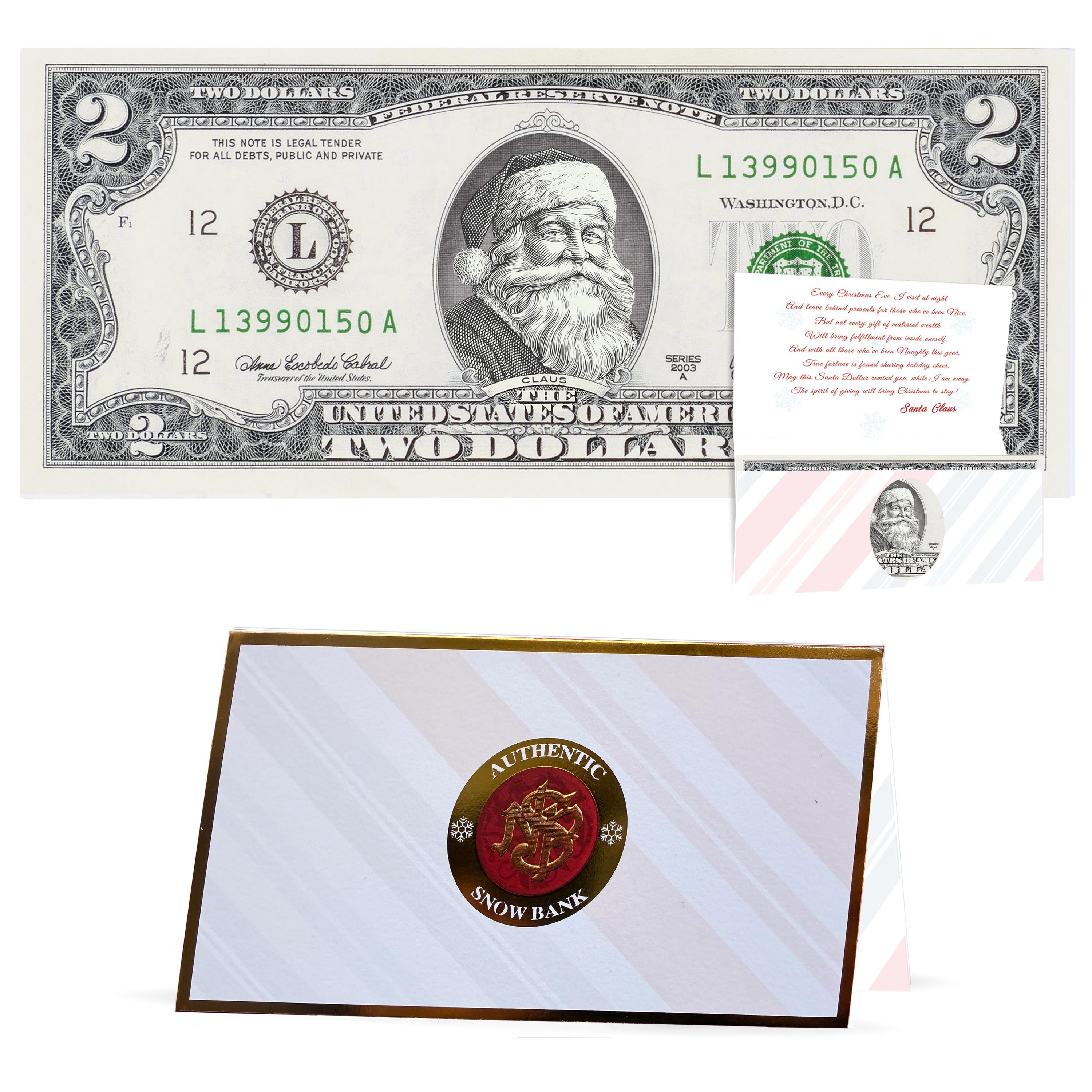 Official Santa Claus 2.0 Bill. Red Rosy Cheeks. Real USD. Bankable ...