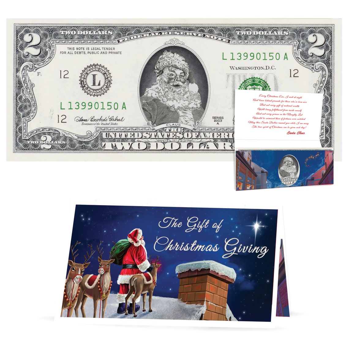Official Santa Claus 2.0 Bill. Real USD. Bankable & Spendable. - Etsy