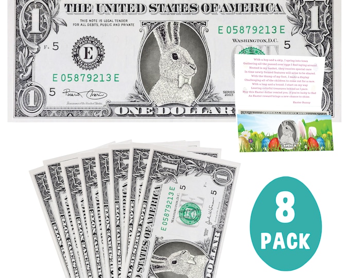 The Official Easter Bunny Dollar Bill With Golden Egg and Gift Box ...