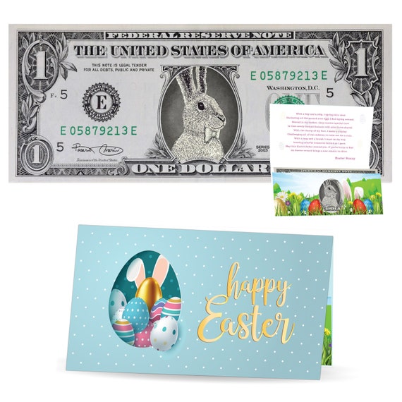 The Official Easter Bunny Dollar Bill. Real 1.0 USD. Each Bill | Etsy
