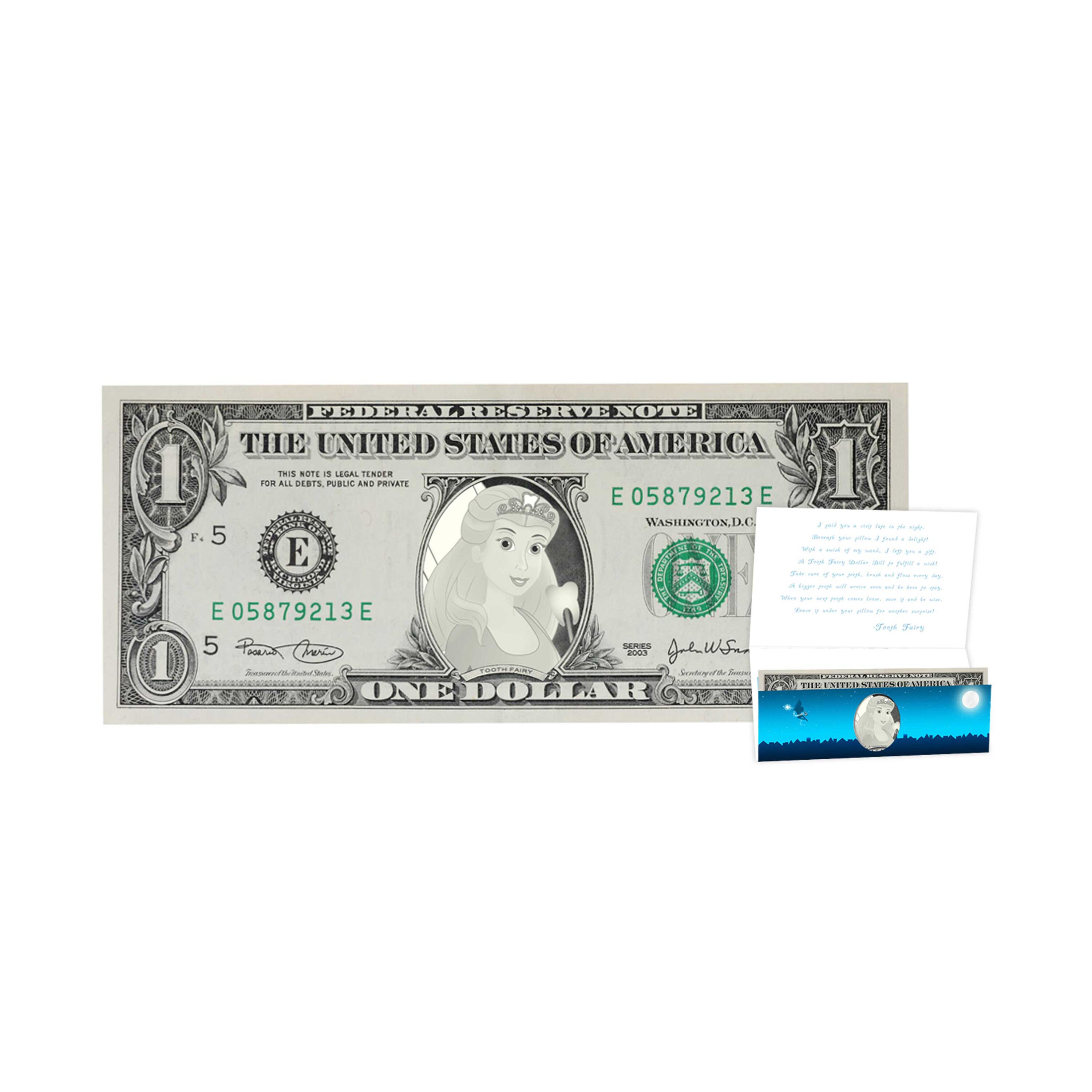 Tooth Fairy Gift: Official Tooth Fairy Dollar Bill. Real USD. Bankable ...