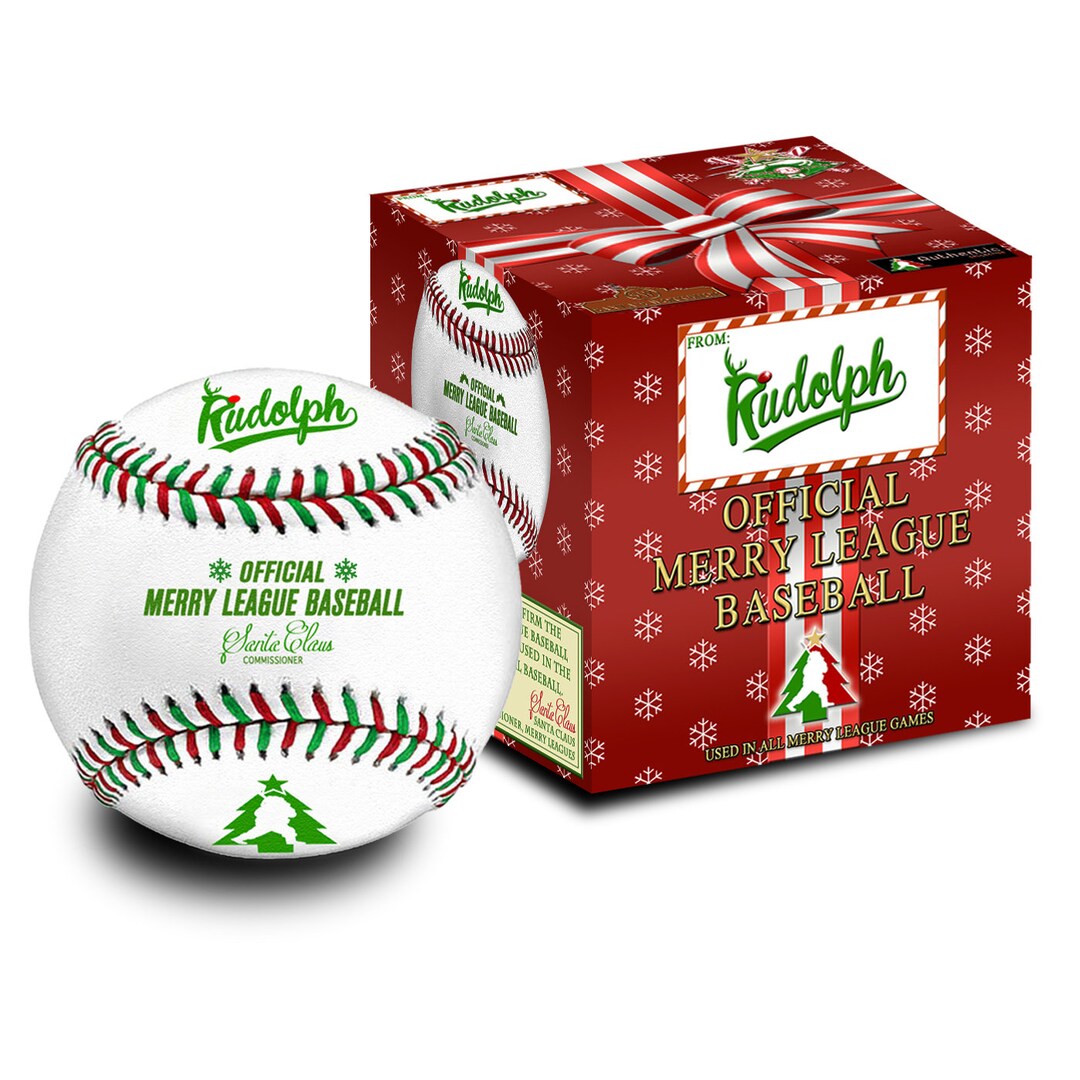 Merry League Baseball Gift. the Official Baseball of Christmas ...