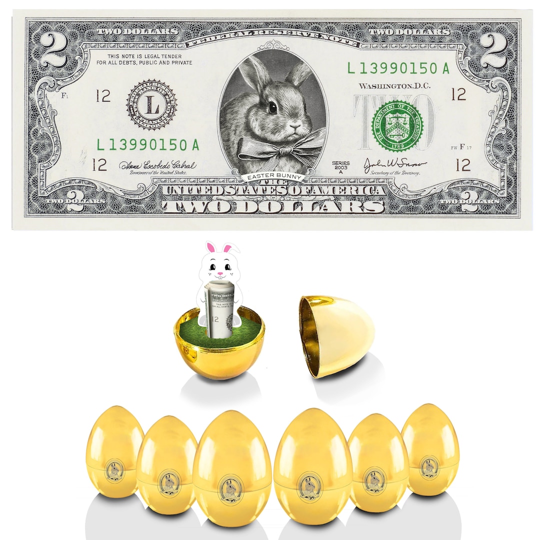 The Official Easter Bunny Dollar Bill With Golden Eggs Value 6 Pack V2 ...