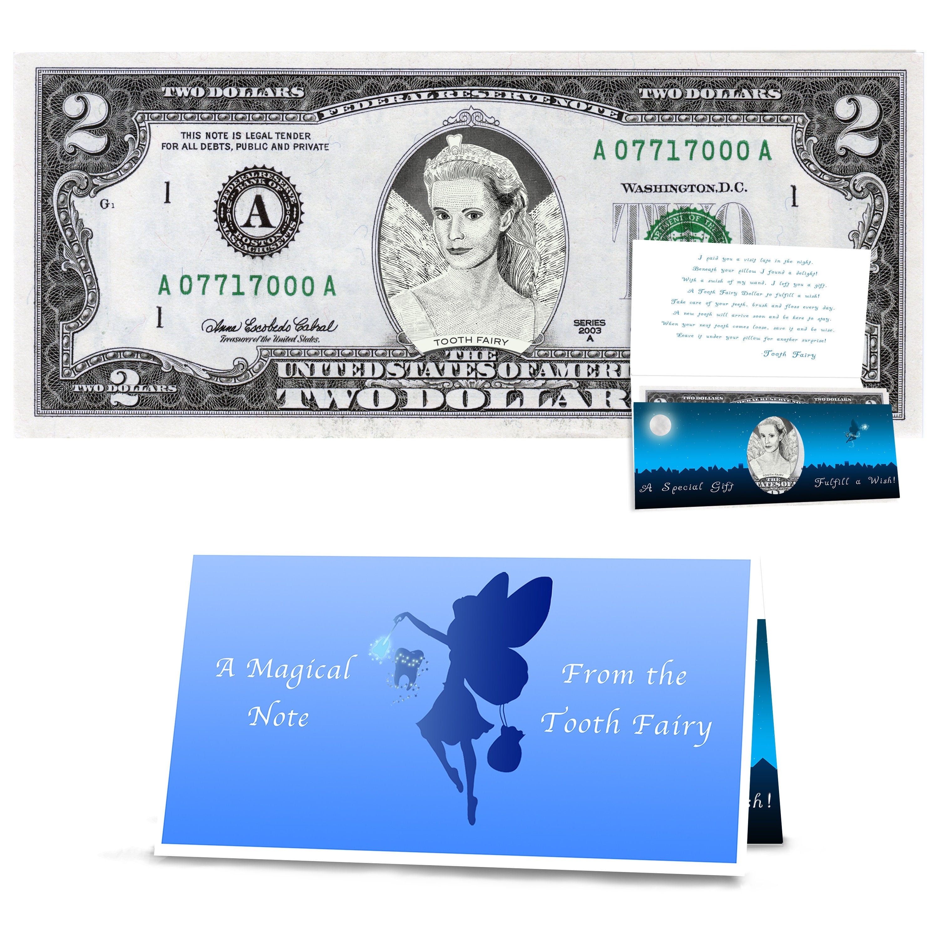 Tooth Fairy Gift: Official Tooth Fairy 2.0 Dollar Bill - Etsy