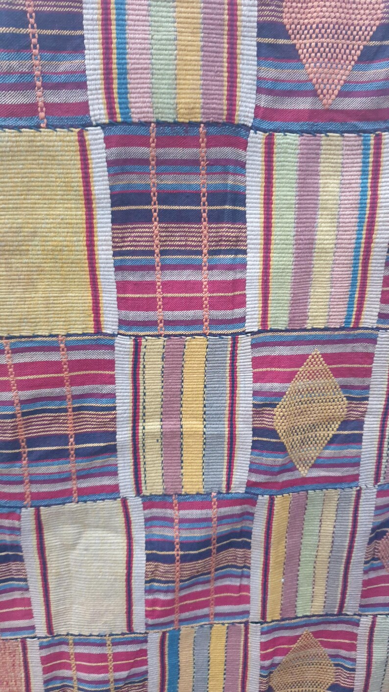 Rare Early 20th Century Ewe Kente Cloth – Vibrant and Authentic African ...